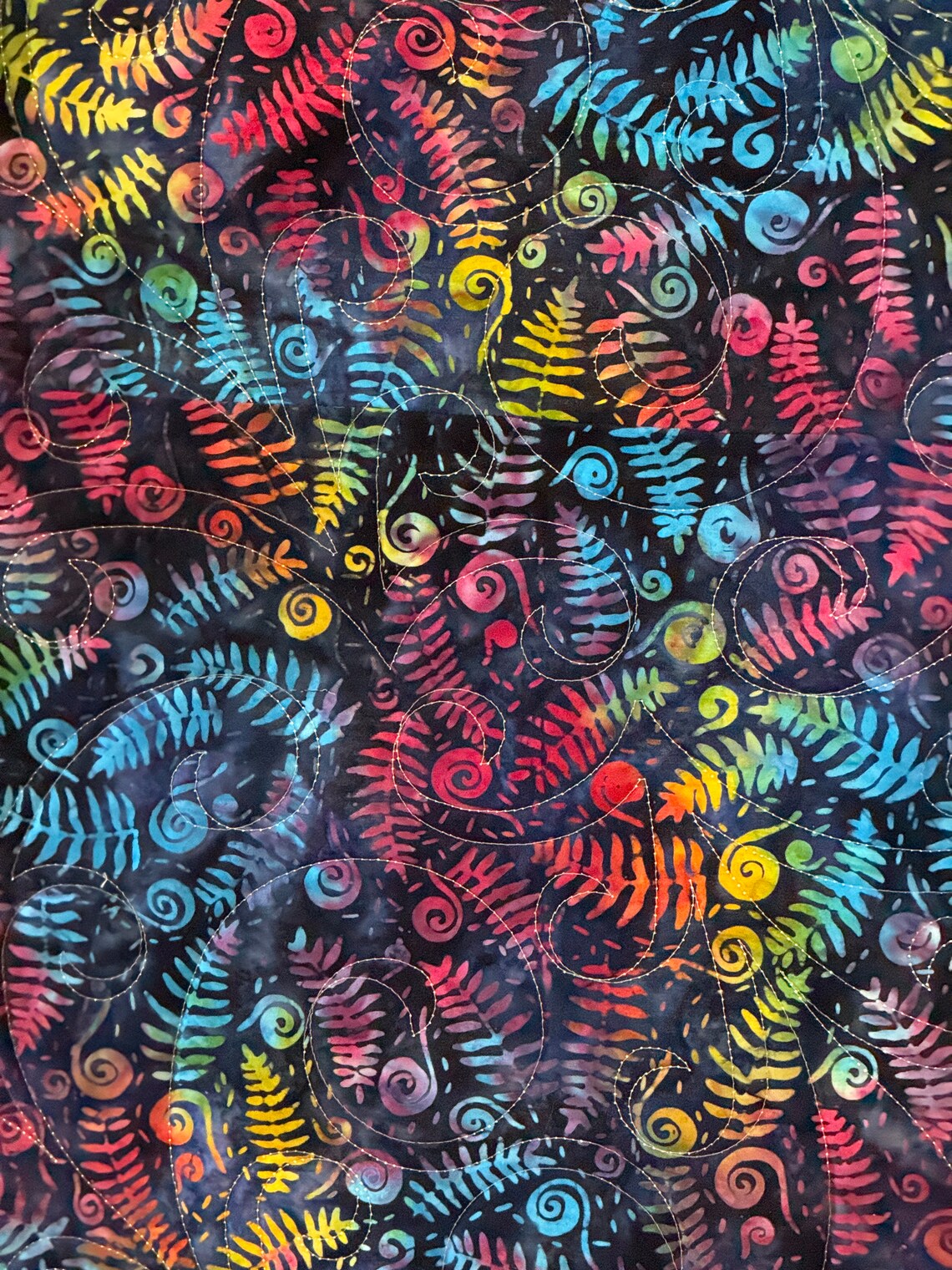 Bright Batik Quilt - Etsy