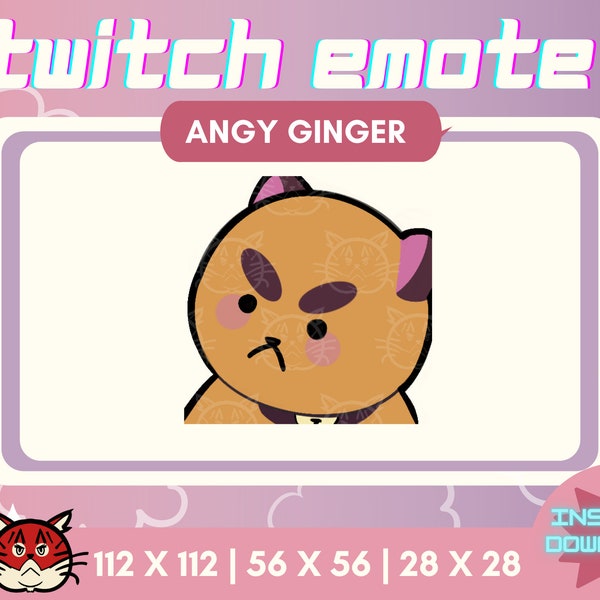 Emotes Angry Cat - Etsy