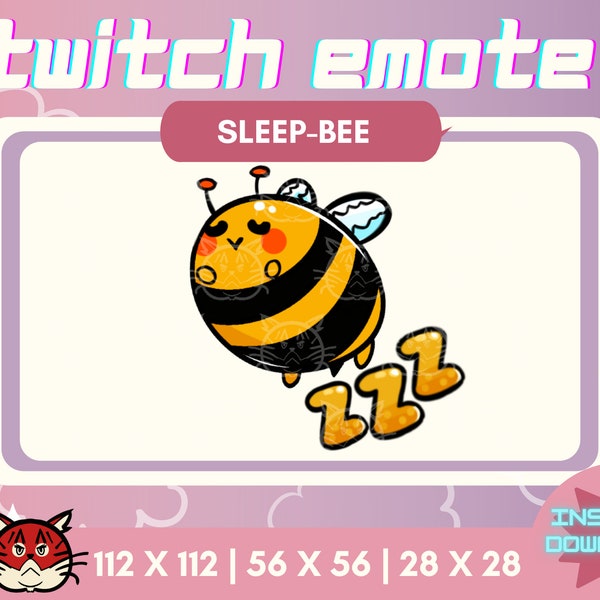 Sleepy Twitch Emote - Etsy Canada