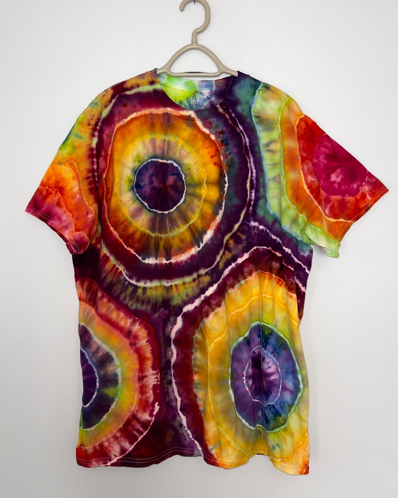 Rainbow Skies Ice Dyed Geode Tie Dye Shirt, Ice Dye, Geode, Tie Dye ...