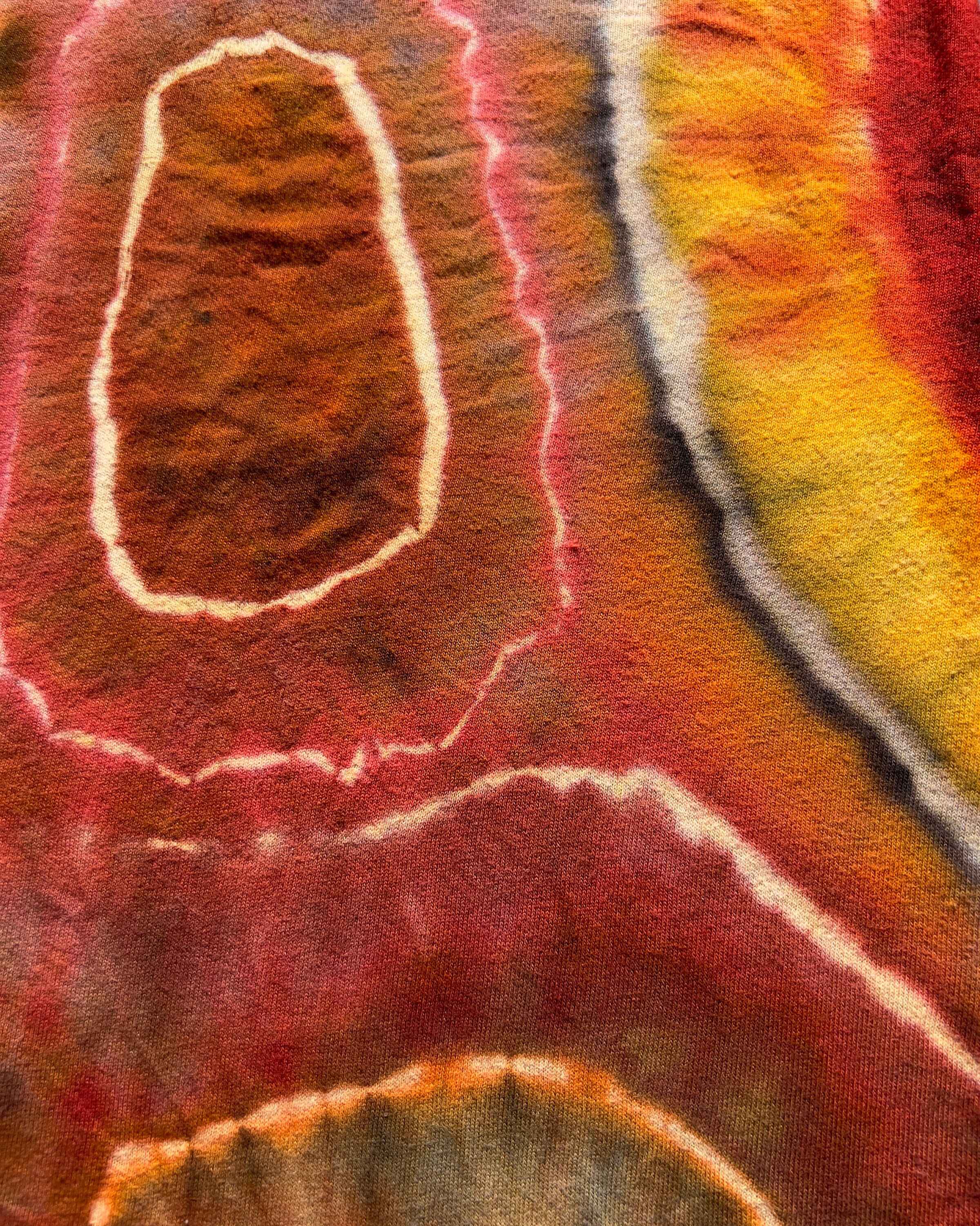 Pheonix Fire Geode Ice Tie Dye Long Sleeve T-shirt, Ice Dyed Clothing ...