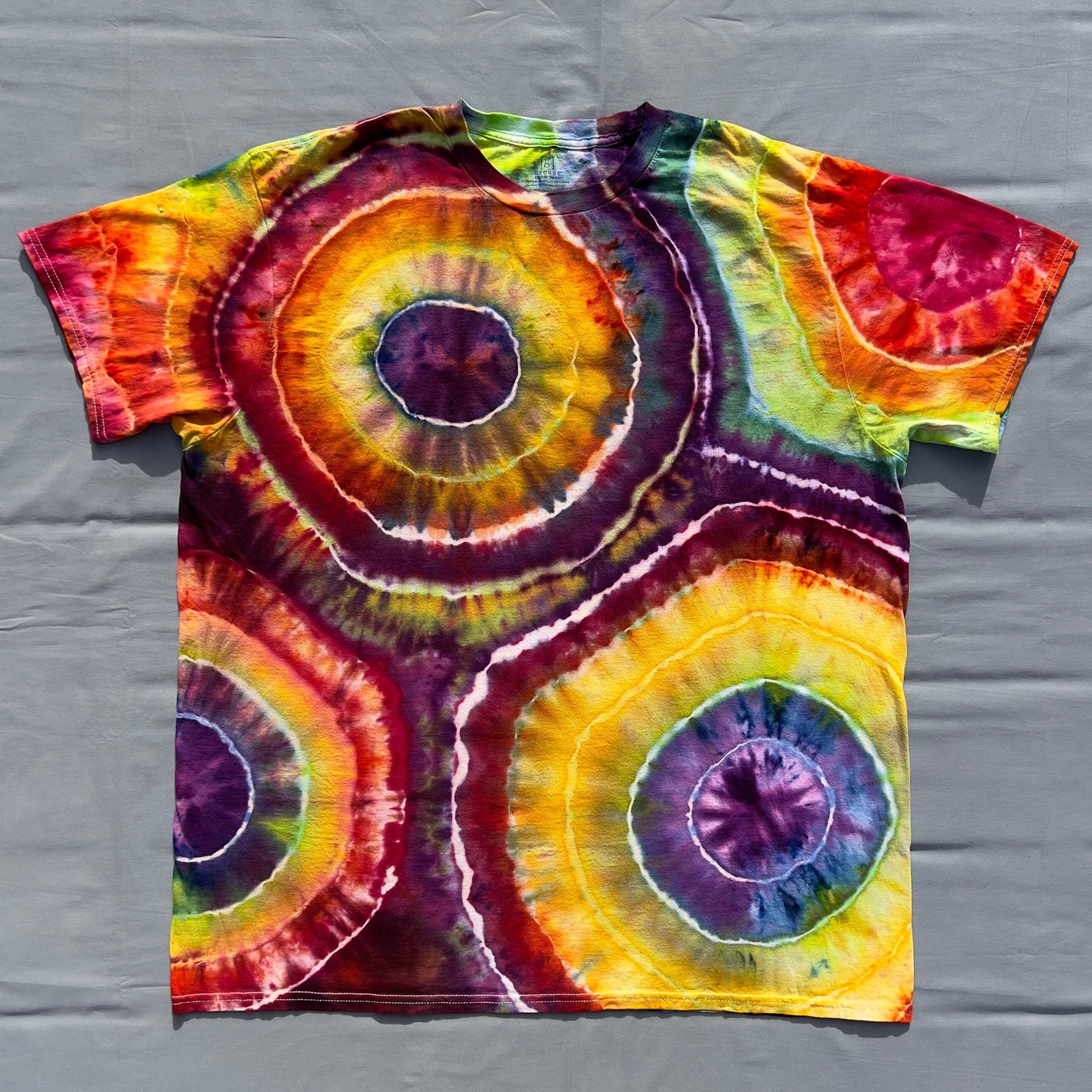 Rainbow Skies Ice Dyed Geode Tie Dye Shirt, Ice Dye, Geode, Tie Dye ...