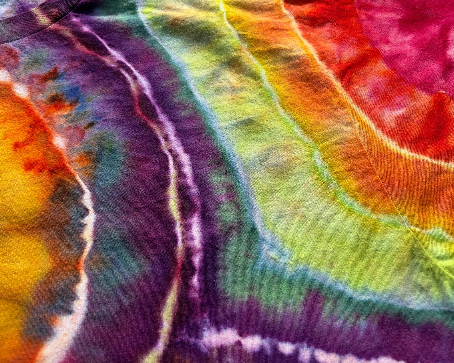 Rainbow Skies Ice Dyed Geode Tie Dye Shirt, Ice Dye, Geode, Tie Dye ...