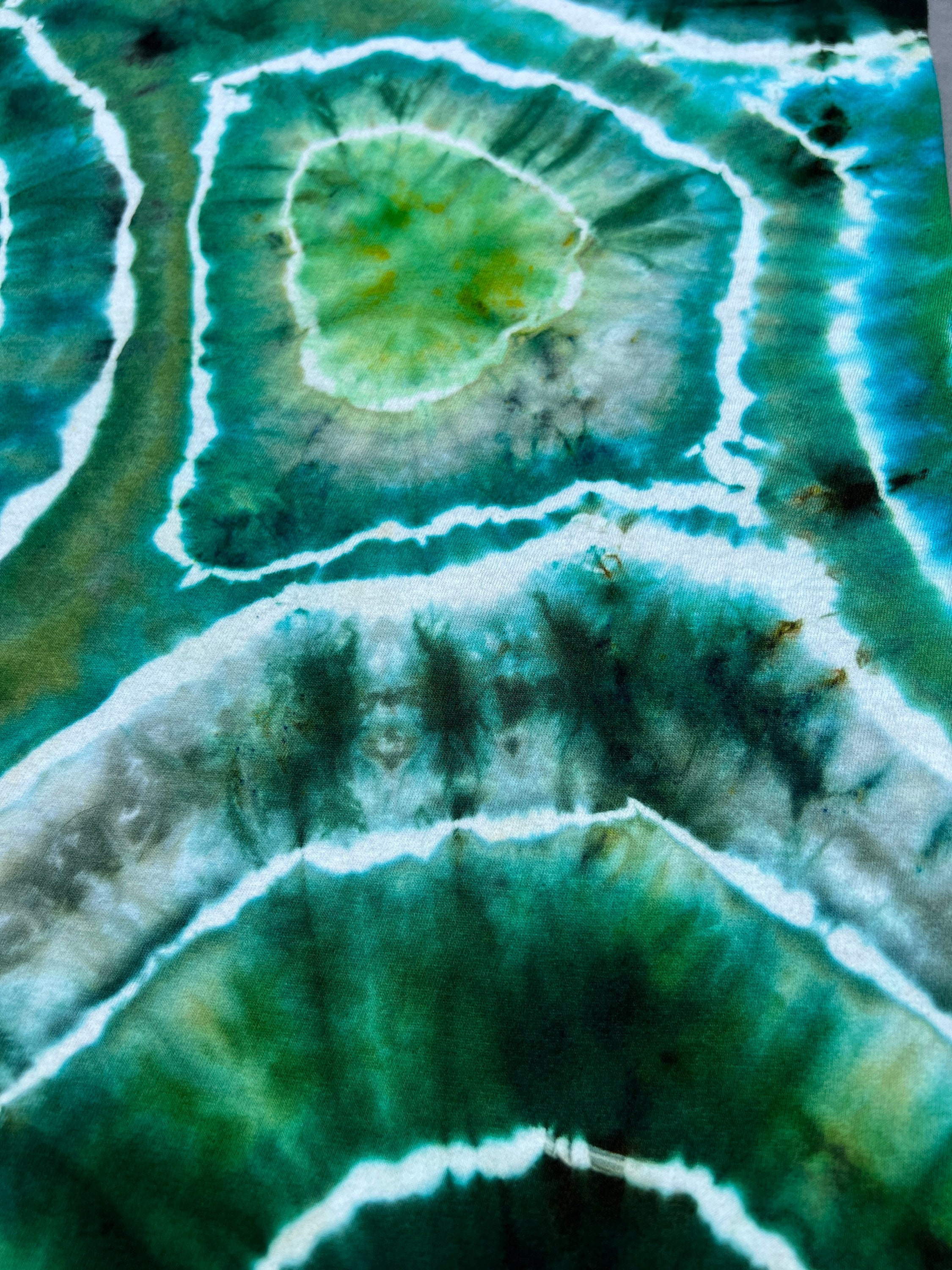 Damele Turquoise Geode Ice Dyed Tie Dye T-shirt Ice Dyed Tie - Etsy