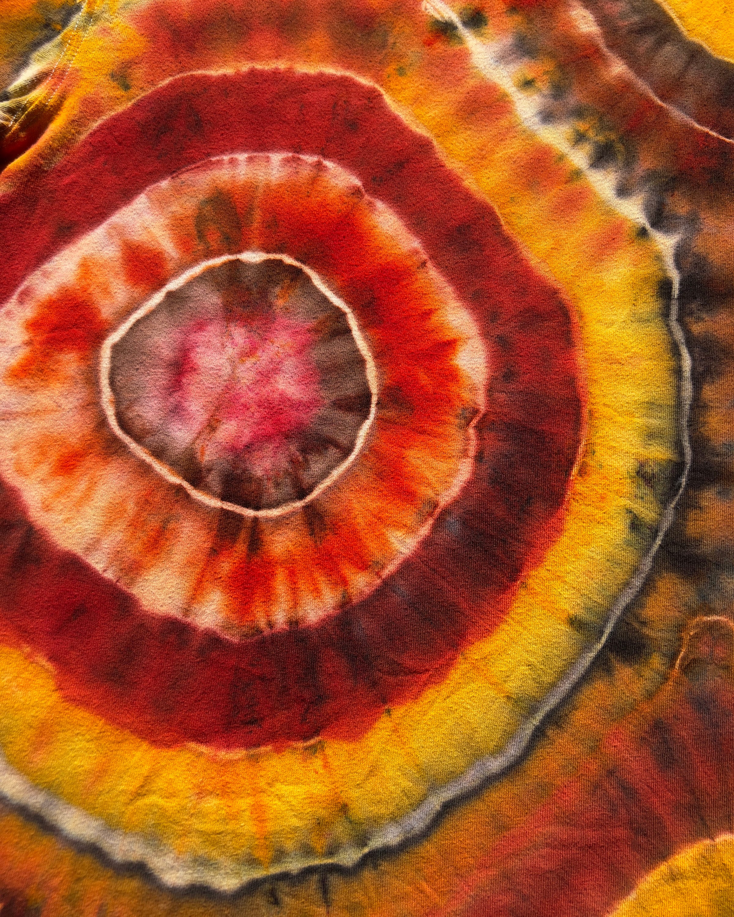 Pheonix Fire Geode Ice Tie Dye Long Sleeve T-shirt, Ice Dyed Clothing ...