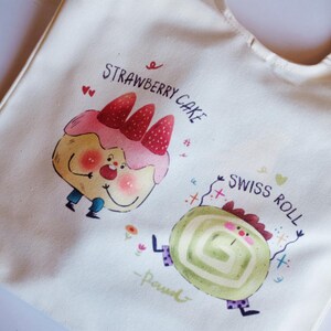 Cake Family Canvas Tote Bag: Zipper, Inner Pocket - Etsy