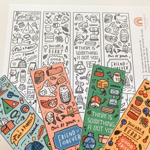 Digital Bookmark | Friendship Bookmarks | Print Your Own | Instant ...