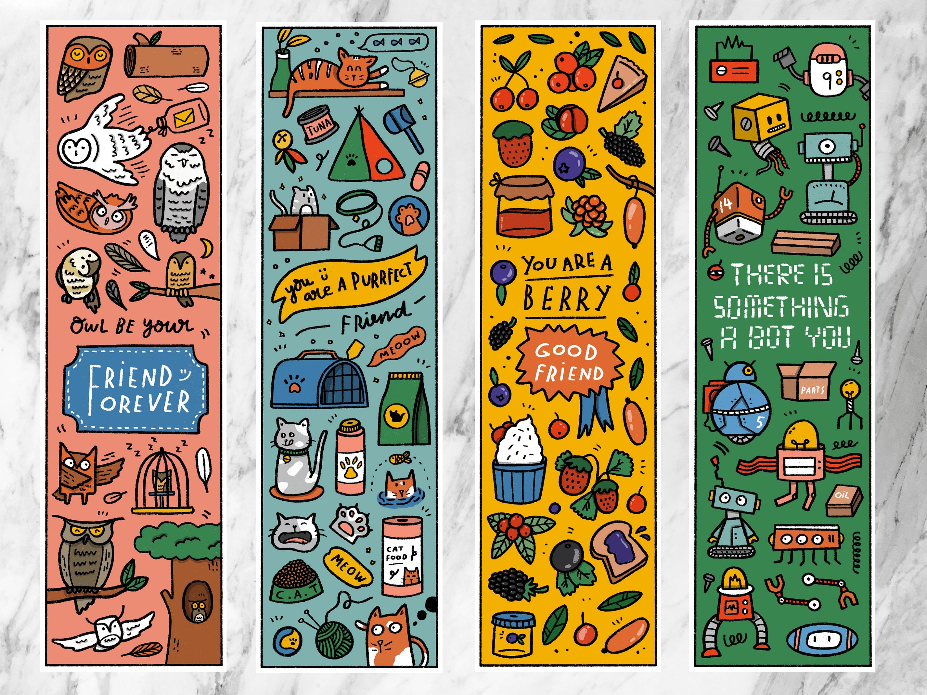 Digital Bookmark | Friendship Bookmarks | Print Your Own | Instant ...