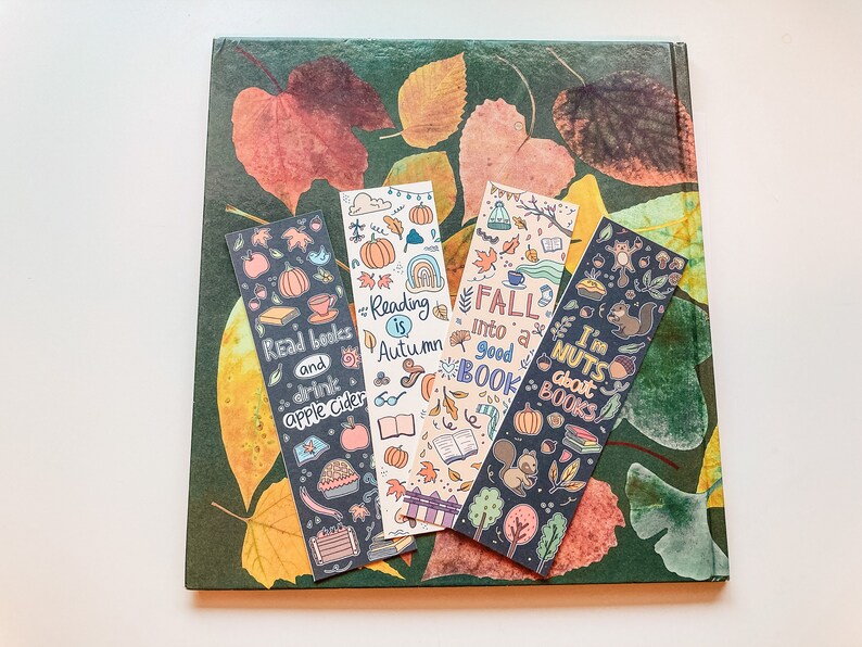 Printable Fall Bookmarks | Autumn Theme | DIY Digital Download - Etsy ...