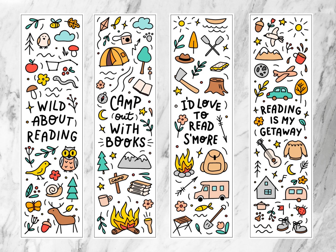 Digital Bookmark Nature Bookmarks Print Your Own Instant - Etsy