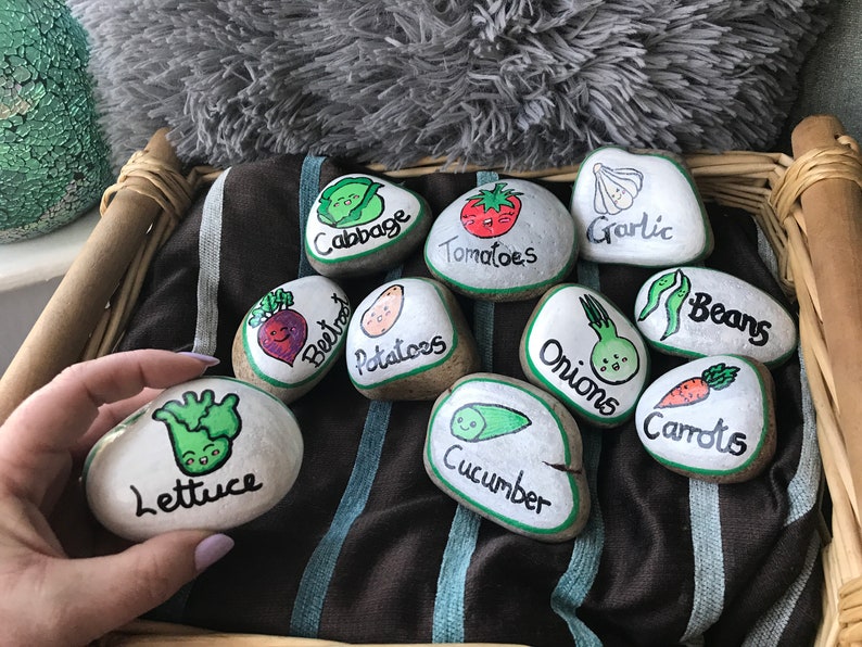 10 Veggie/fruit Markers Bespoke - Etsy