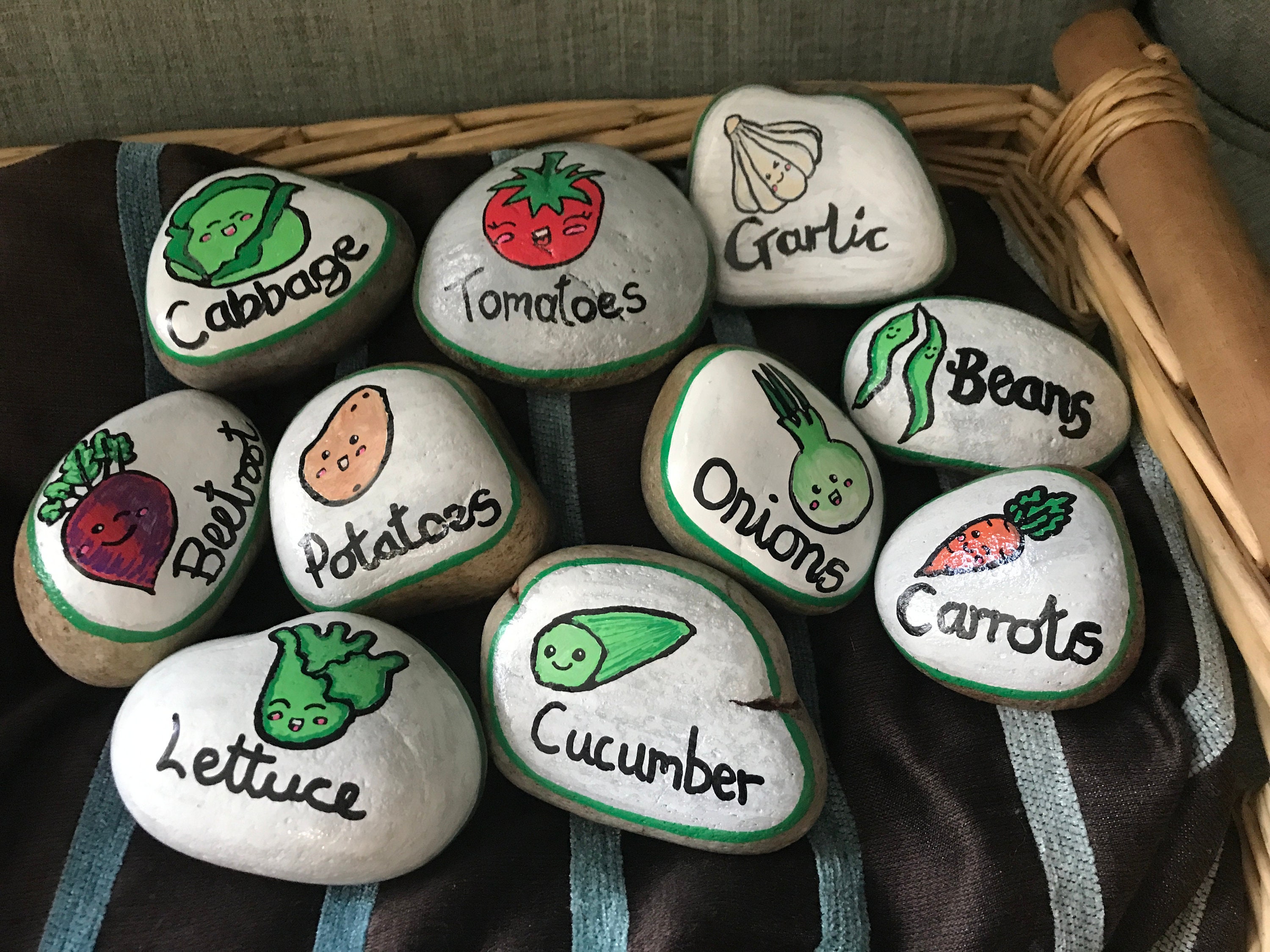 10 Veggie/fruit Markers Bespoke - Etsy
