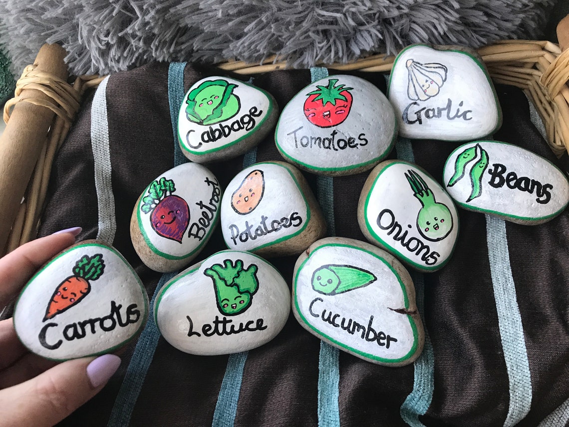 10 Veggie/fruit Markers Bespoke - Etsy