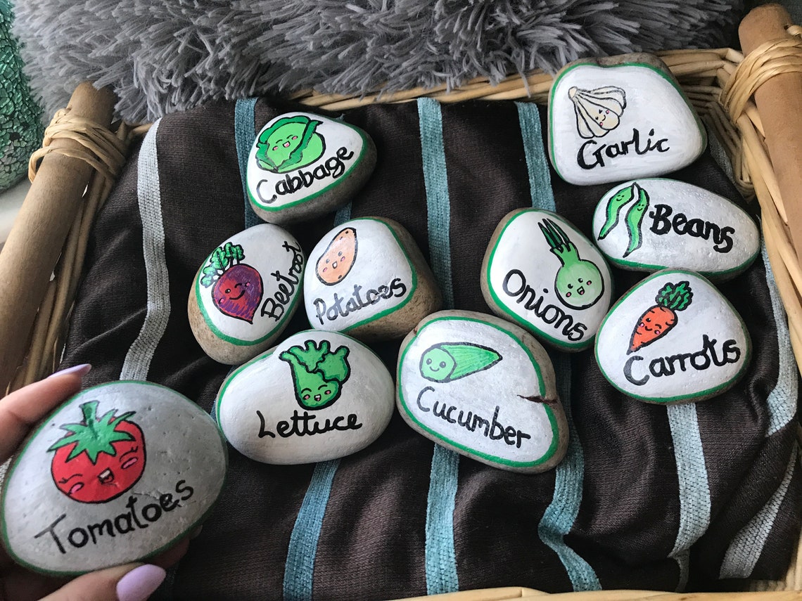 10 Veggie/fruit Markers Bespoke - Etsy