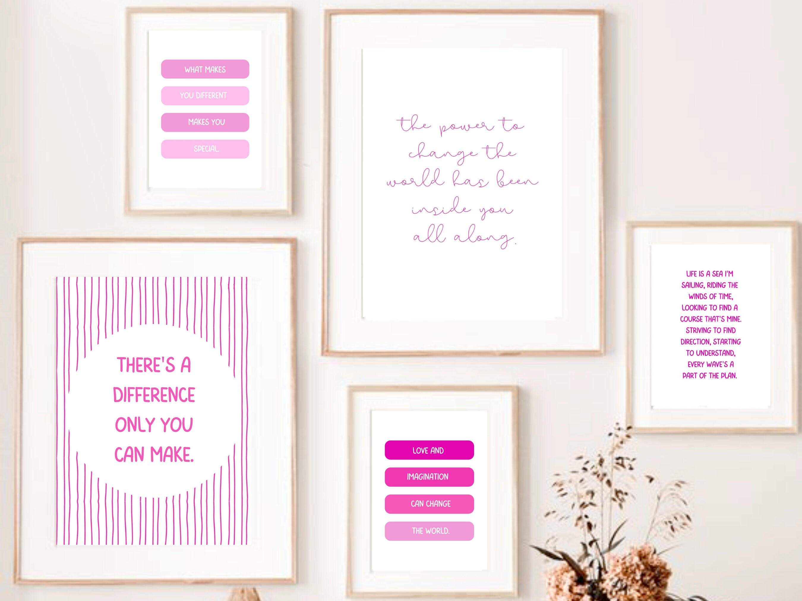 Barbie Quotes Barbie Movie Poster Office Decor Set of 18 Printable Wall ...