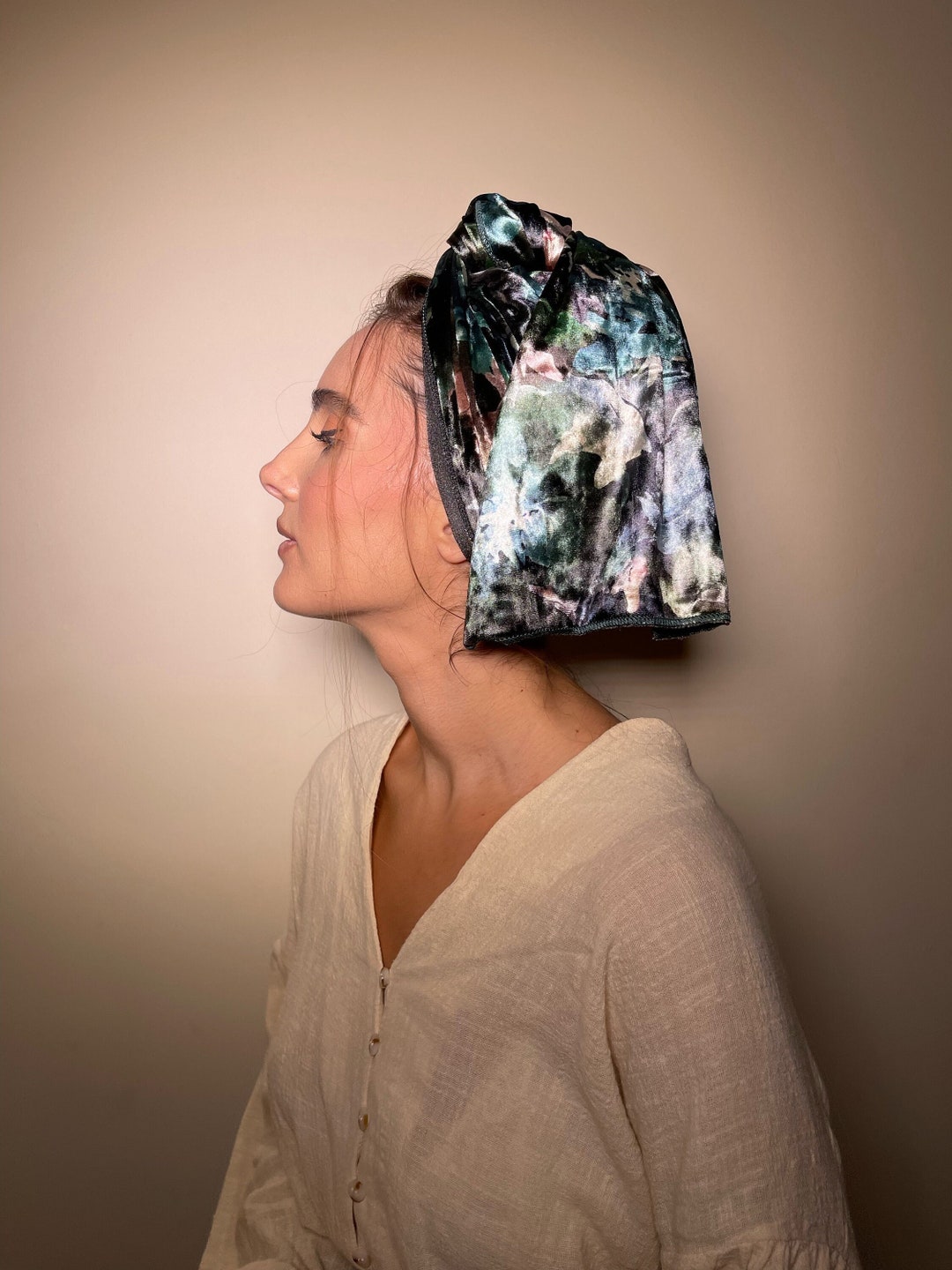 An Elegant Bandana, Head Covering,accessories - Etsy Israel