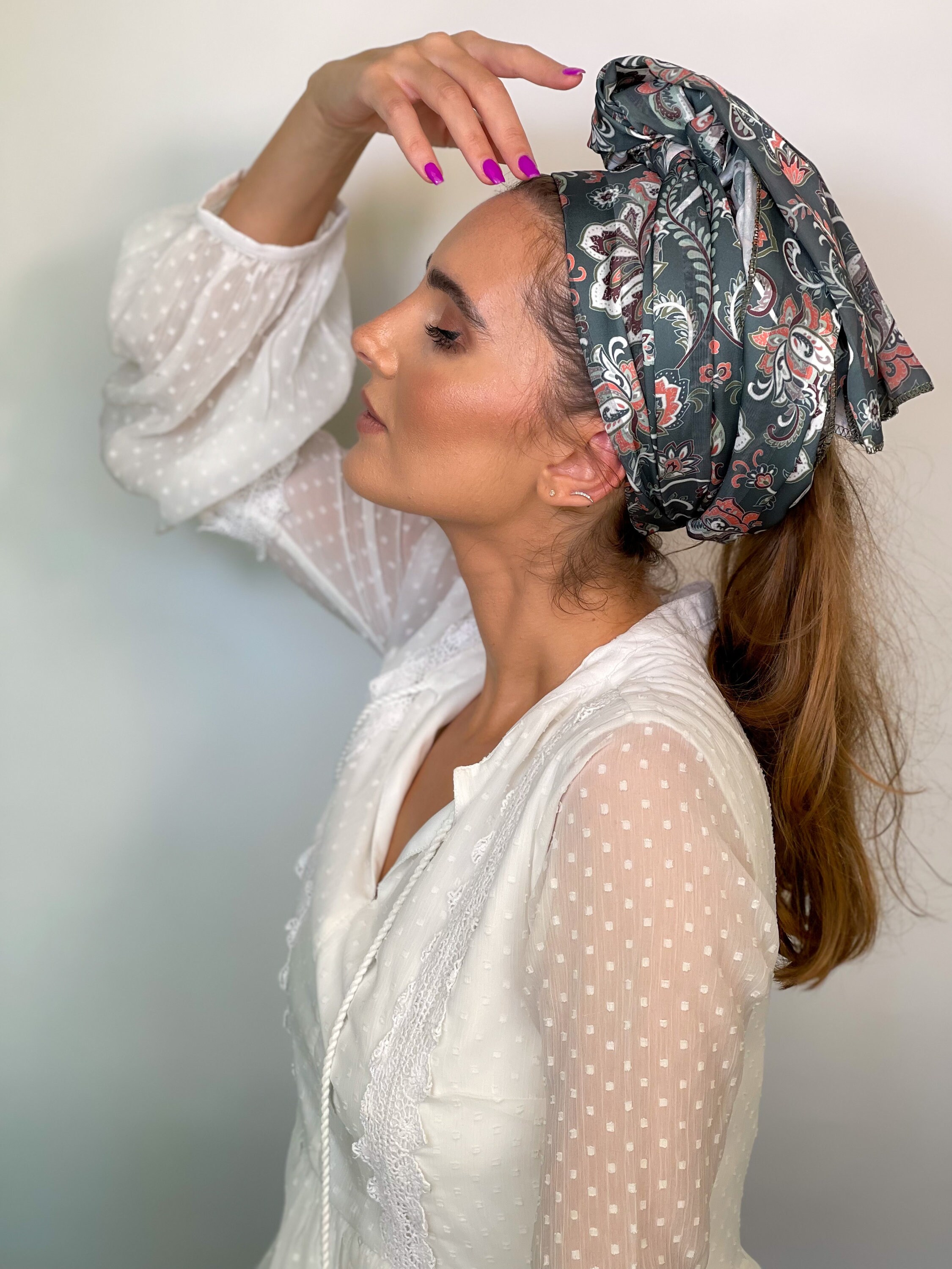 An Elegant Bandana Head Coveringaccessories - Etsy