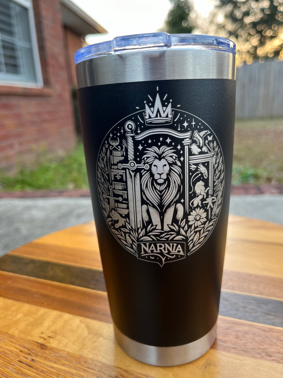 The Chronicle’s of Narnia, Aslan Tumbler, Mug, Insulated Cup, Coffee ...