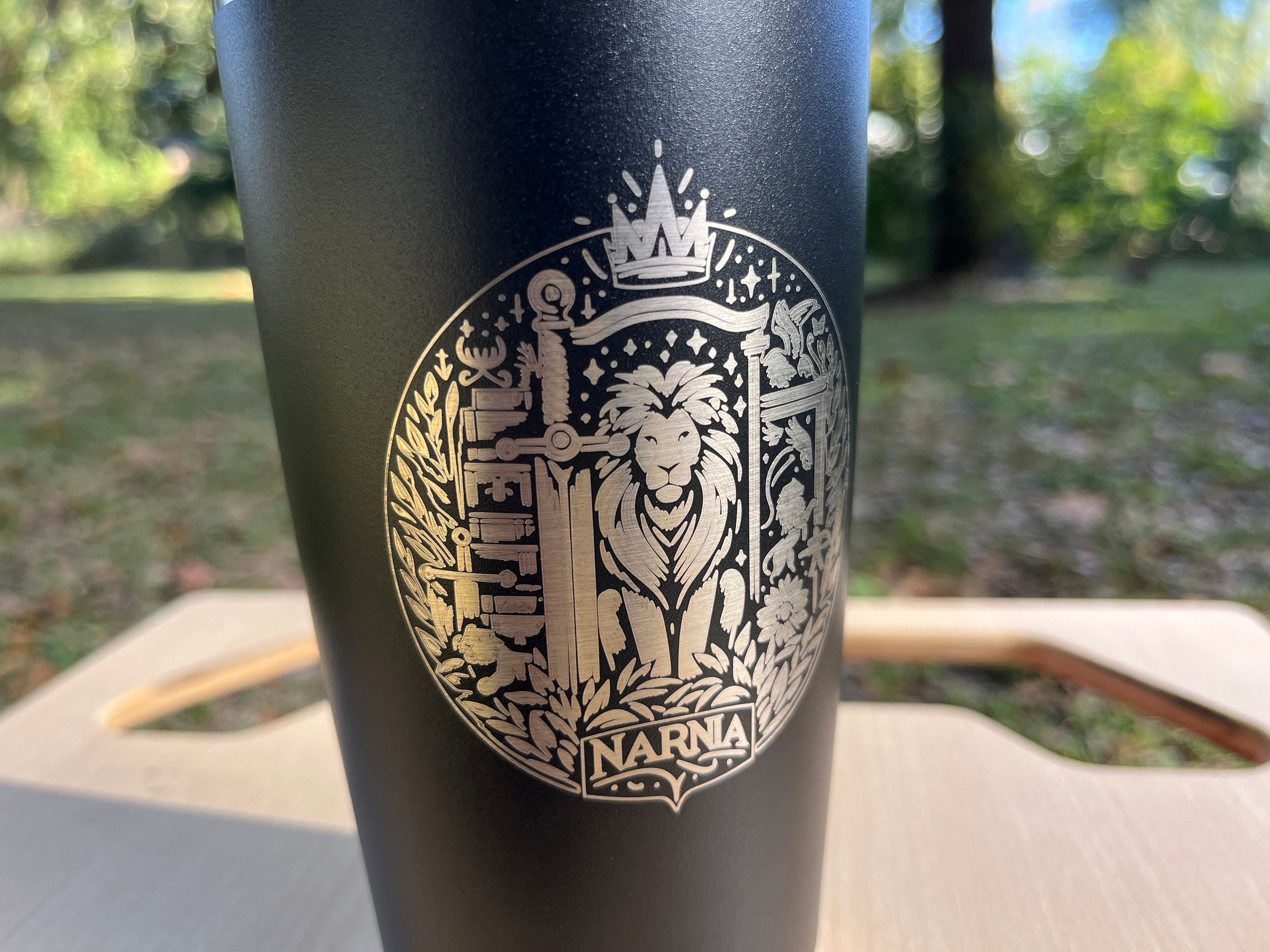 The Chronicle’s of Narnia, Aslan Tumbler, Mug, Insulated Cup, Coffee ...