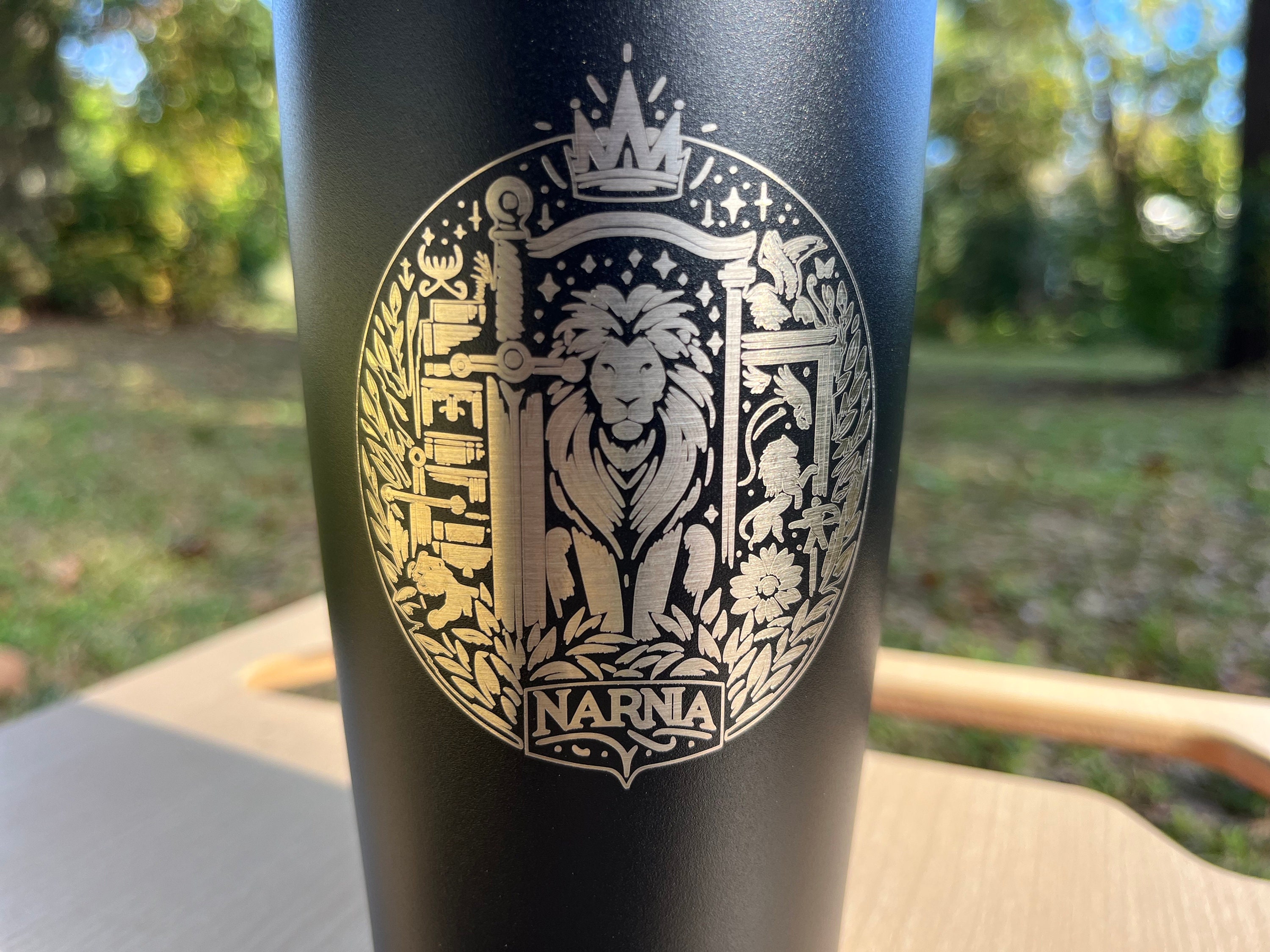 The Chronicle’s of Narnia, Aslan Tumbler, Mug, Insulated Cup, Coffee ...