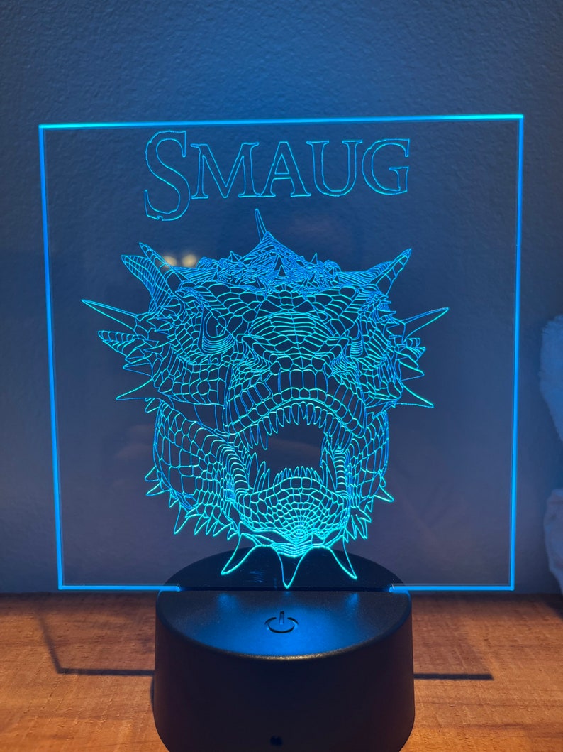 LOTR Lord of the Rings LED Lit Acrylic Sign Night Light: the Hobbit ...