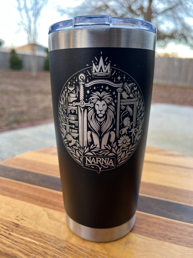 The Chronicle’s of Narnia, Aslan Tumbler, Mug, Insulated Cup, Coffee ...