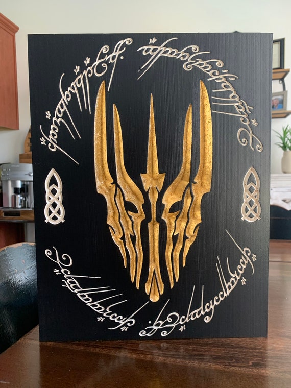 Lord of the Rings LOTR Sauron Custom Carved Wood Plaque Sign - Etsy
