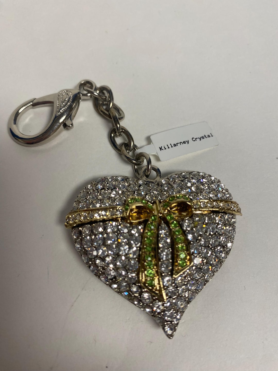 Killarney Crystal Heart Keychain - Etsy