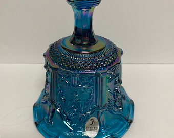 Fenton Carnival Glass Bell - Etsy