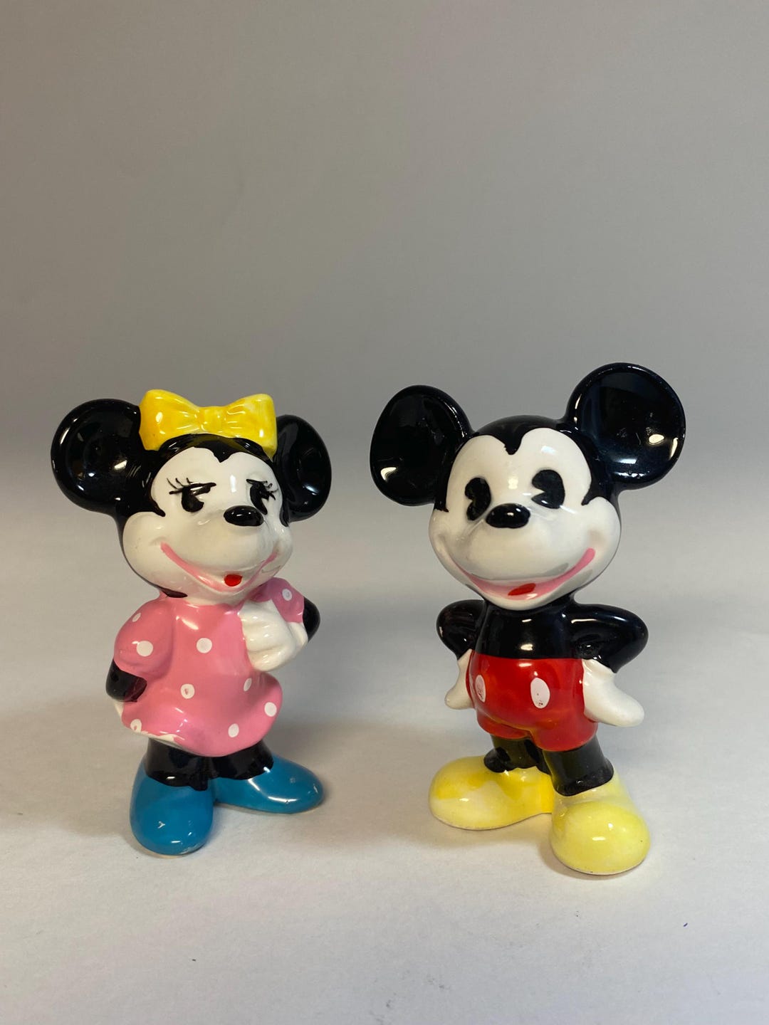 Mickey & Minnie Mouse Figurines - Etsy