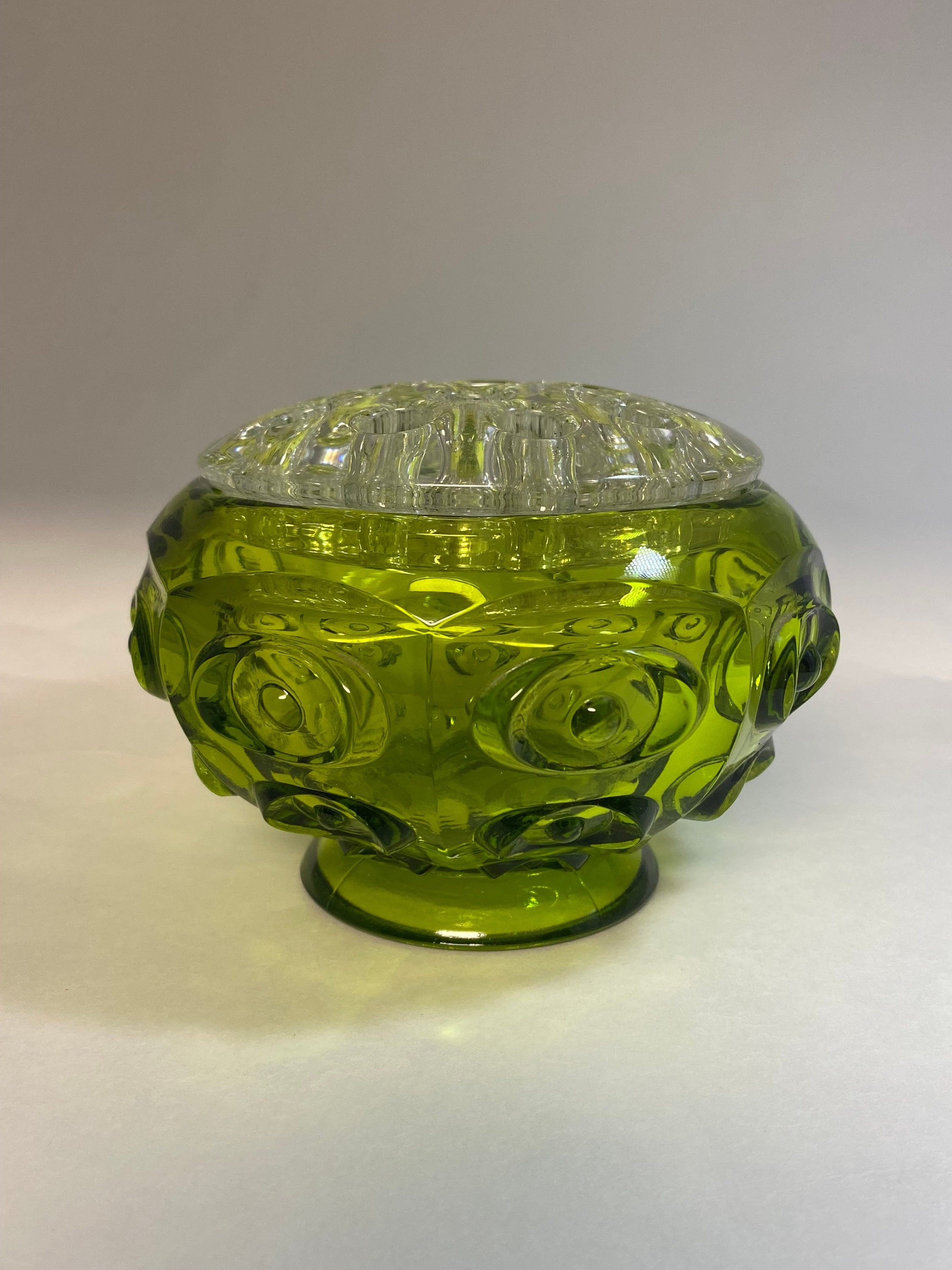 Viking Glass Yesteryear Bullseye Flowerlite - Etsy