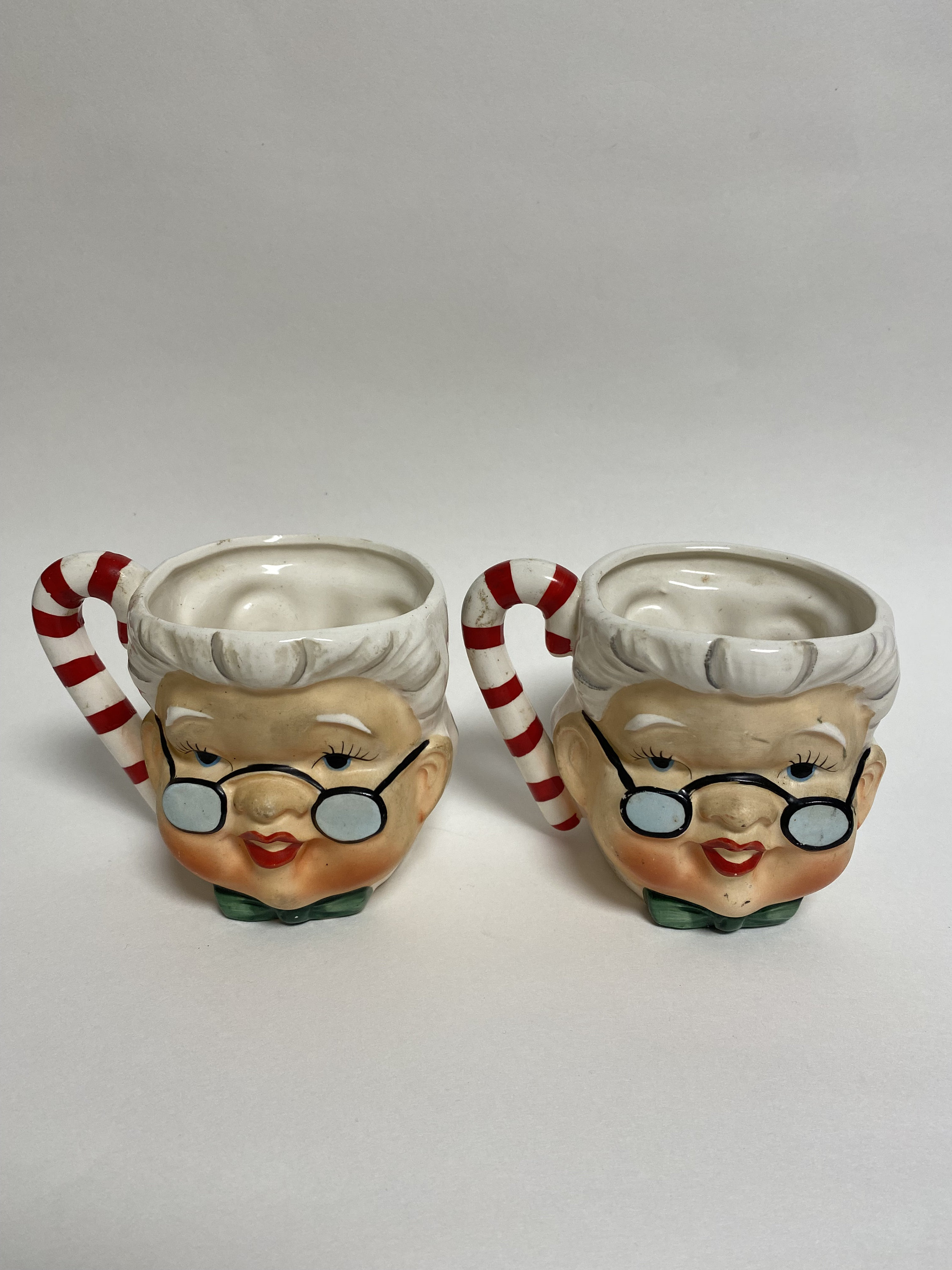 Lefton Santa & Mrs Claus Mugs - Etsy