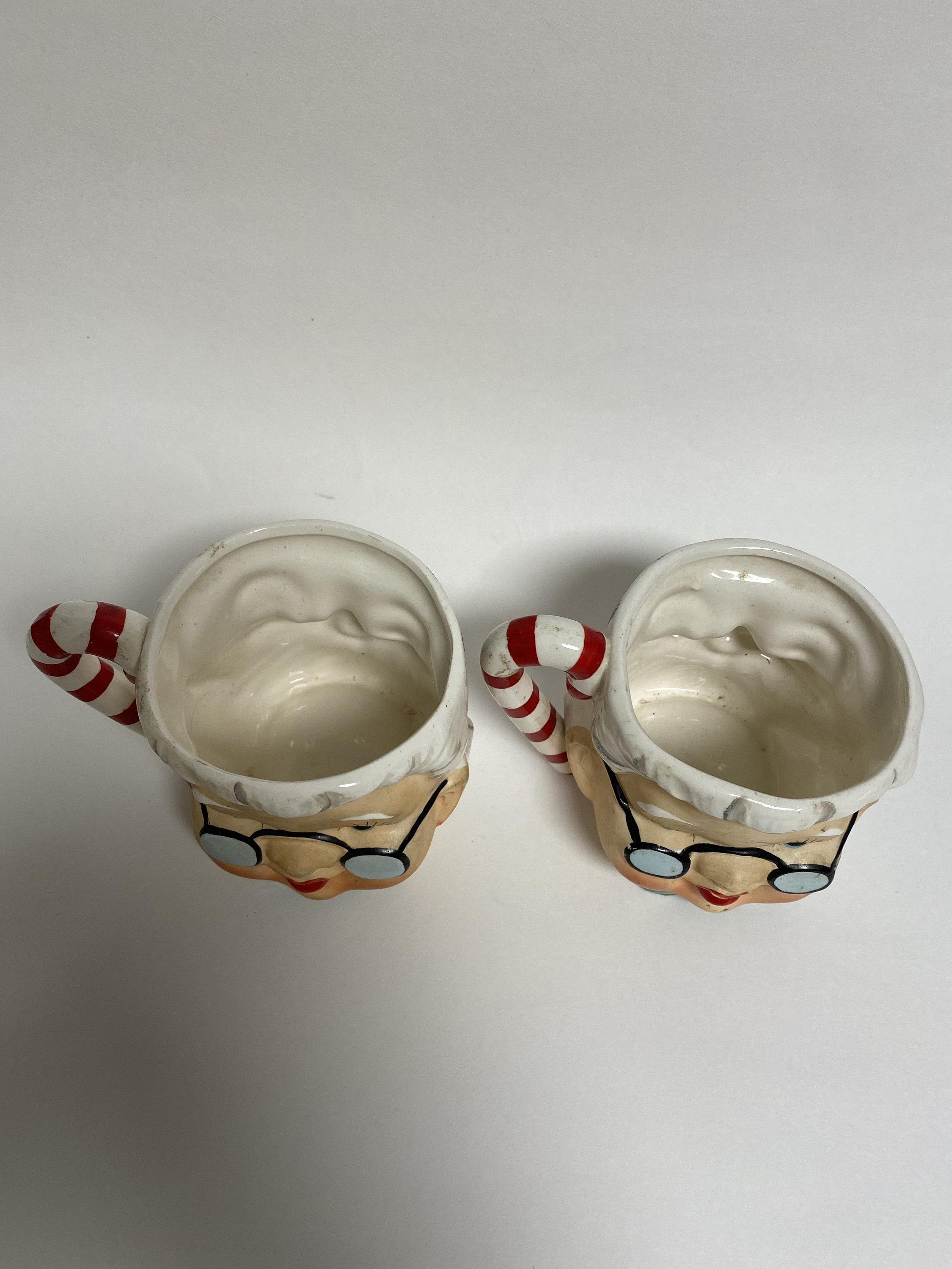 Lefton Santa & Mrs Claus Mugs - Etsy