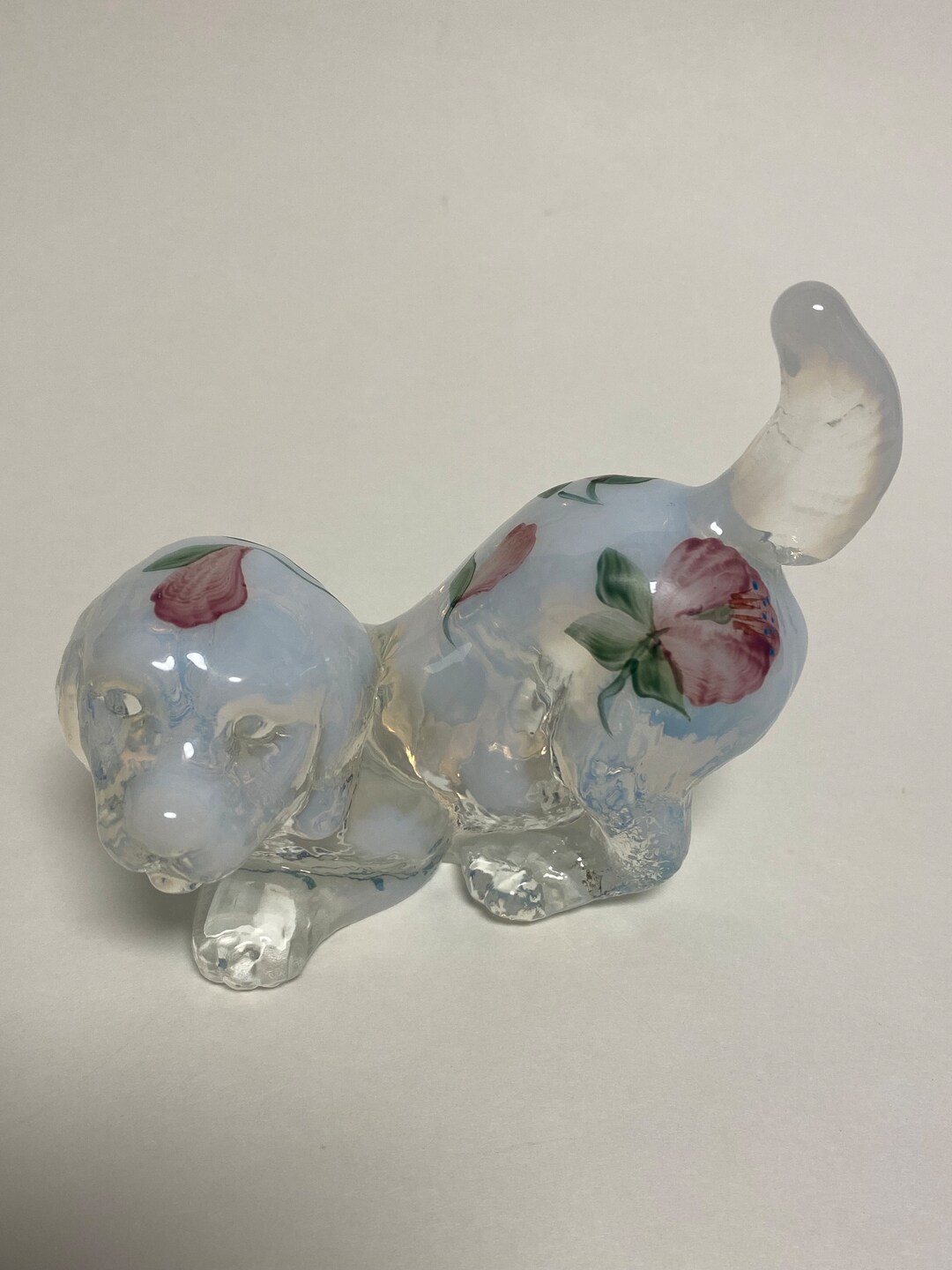 Fenton Opalescent Dog - Etsy