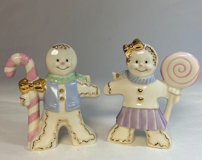 Lenox Gingerbread Salt & Pepper Set - Etsy