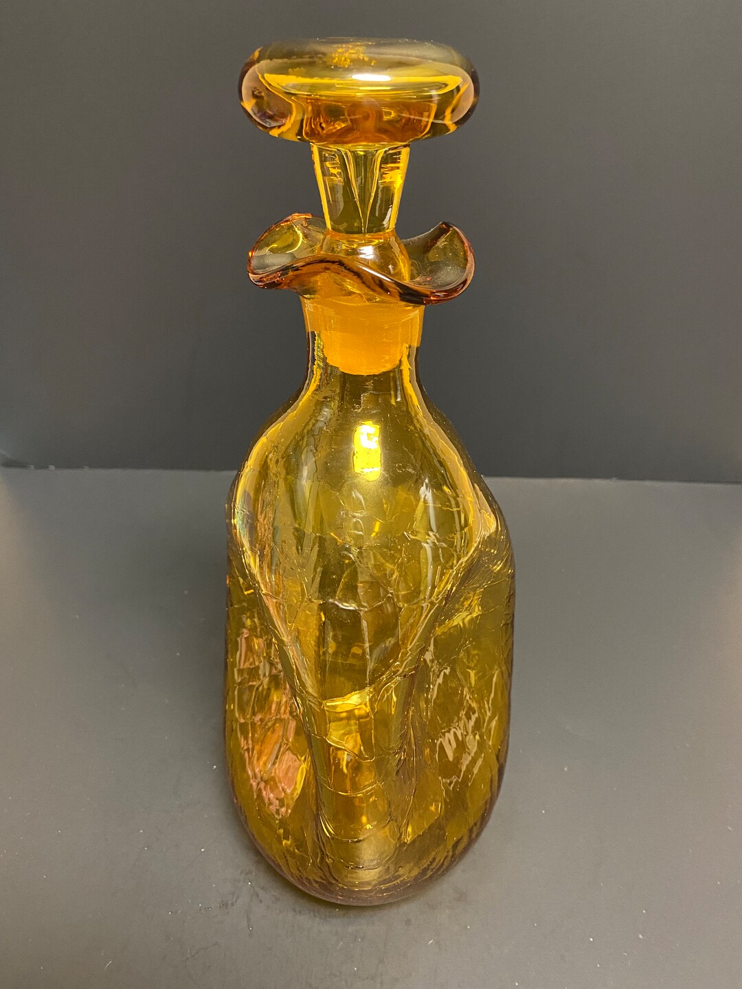 Blenko Decanter - Etsy