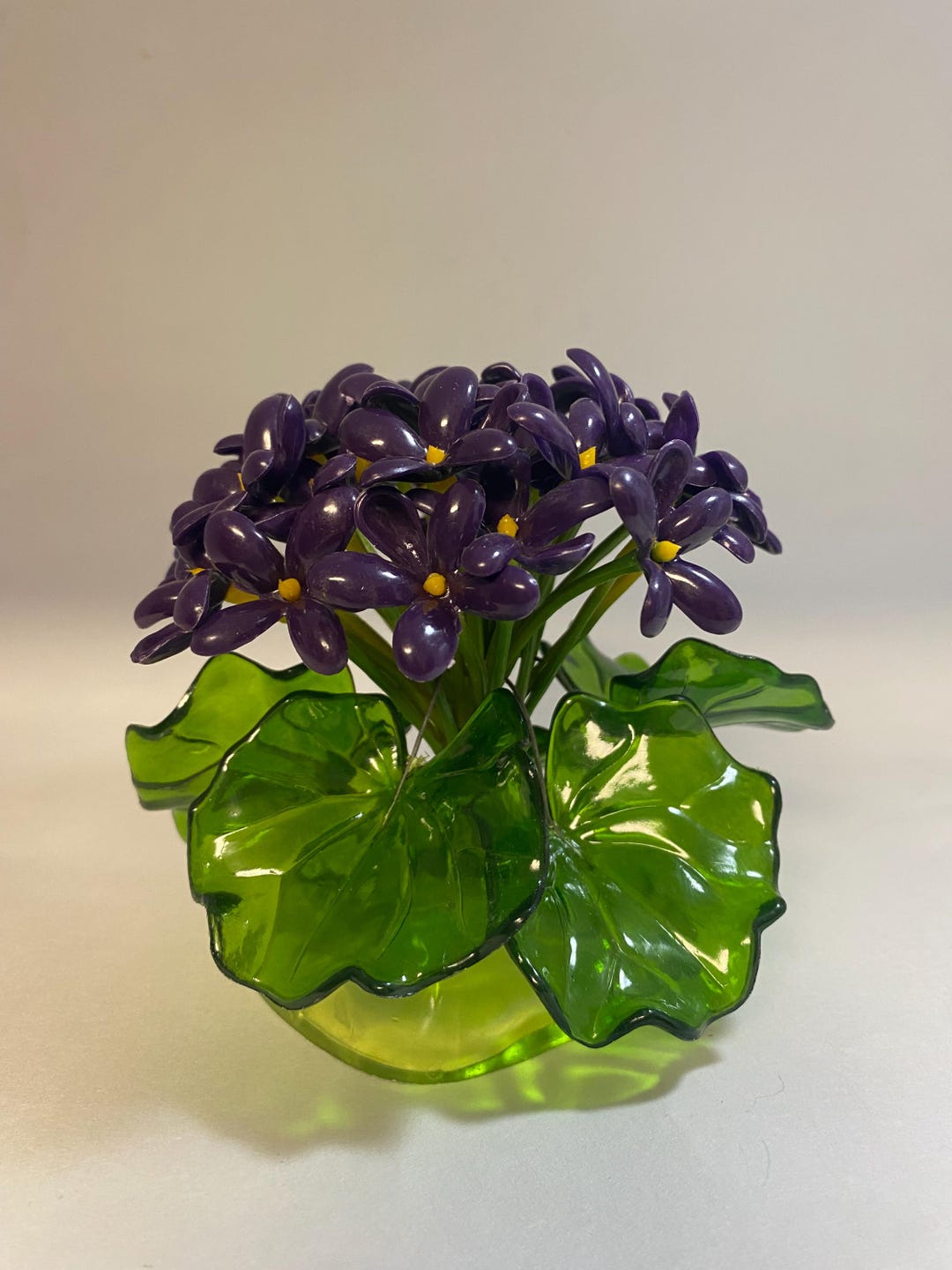 Acrylic African Violets Sculpture - Etsy