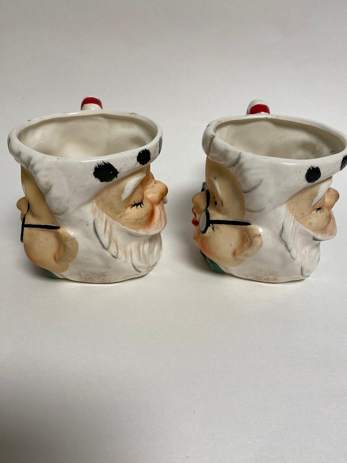 Lefton Santa & Mrs Claus Mugs - Etsy