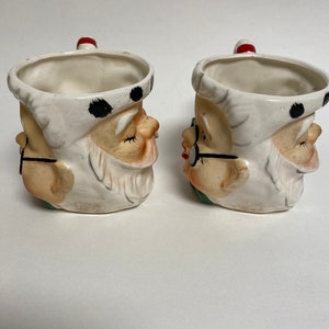 Lefton Santa & Mrs Claus Mugs - Etsy