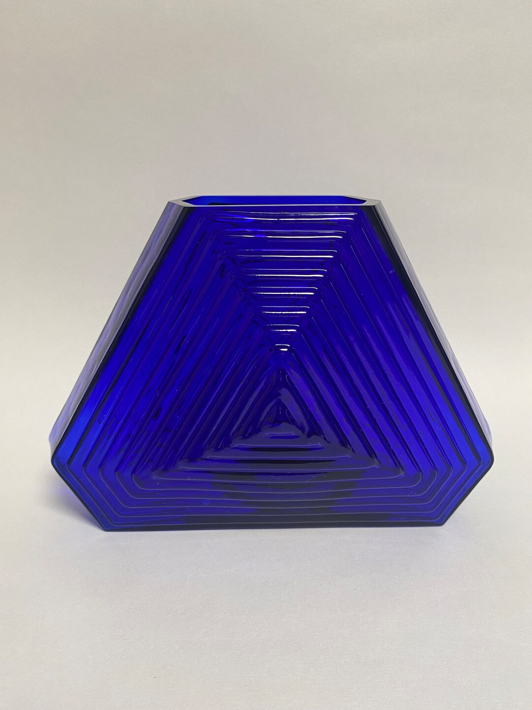 Blenko Pyramid Vase - Etsy