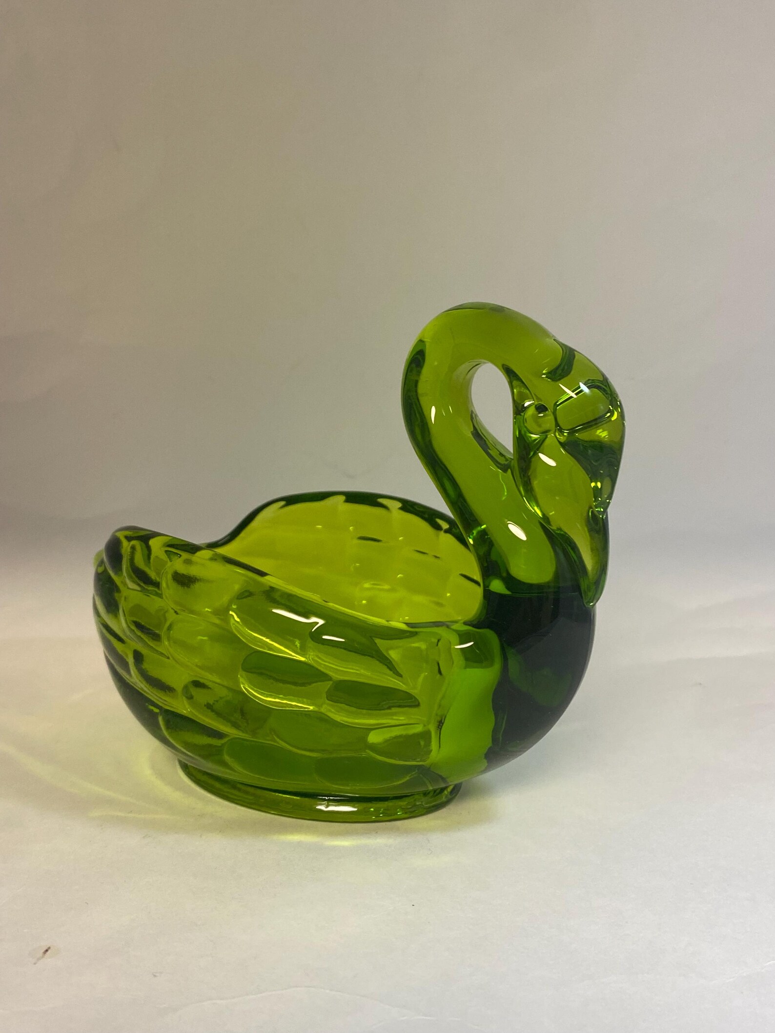 Viking Glass Swan Candy Bowl - Etsy