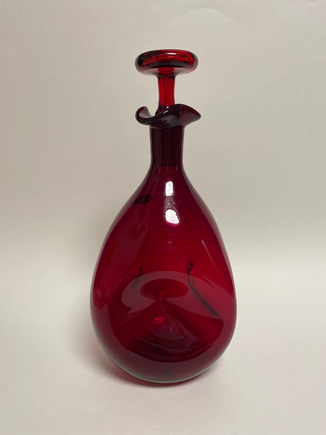 Blenko Pinched Decanter - Etsy