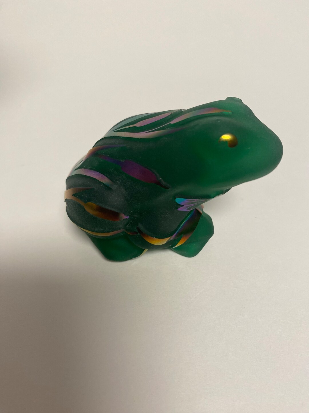 Fenton Cameo Glass Frog - Etsy