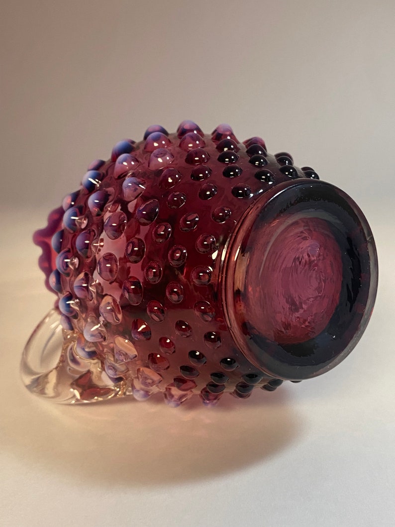 Fenton Plum Opalescent Syrup Pitcher - Etsy