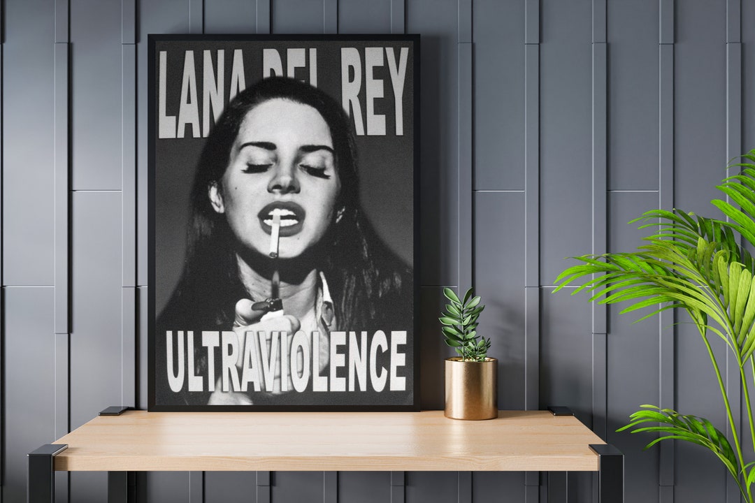 Lana DR Ultraviolence Poster LDR Album Cover Print Smoking Retro Art ...