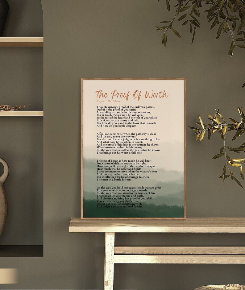The Proof of Worth MOTIVATIONAL Poem Edgar Albert Guest - Etsy Ireland The Proof of Worth MOTIVATIONAL Poem Edgar Albert Guest - Etsy Ireland