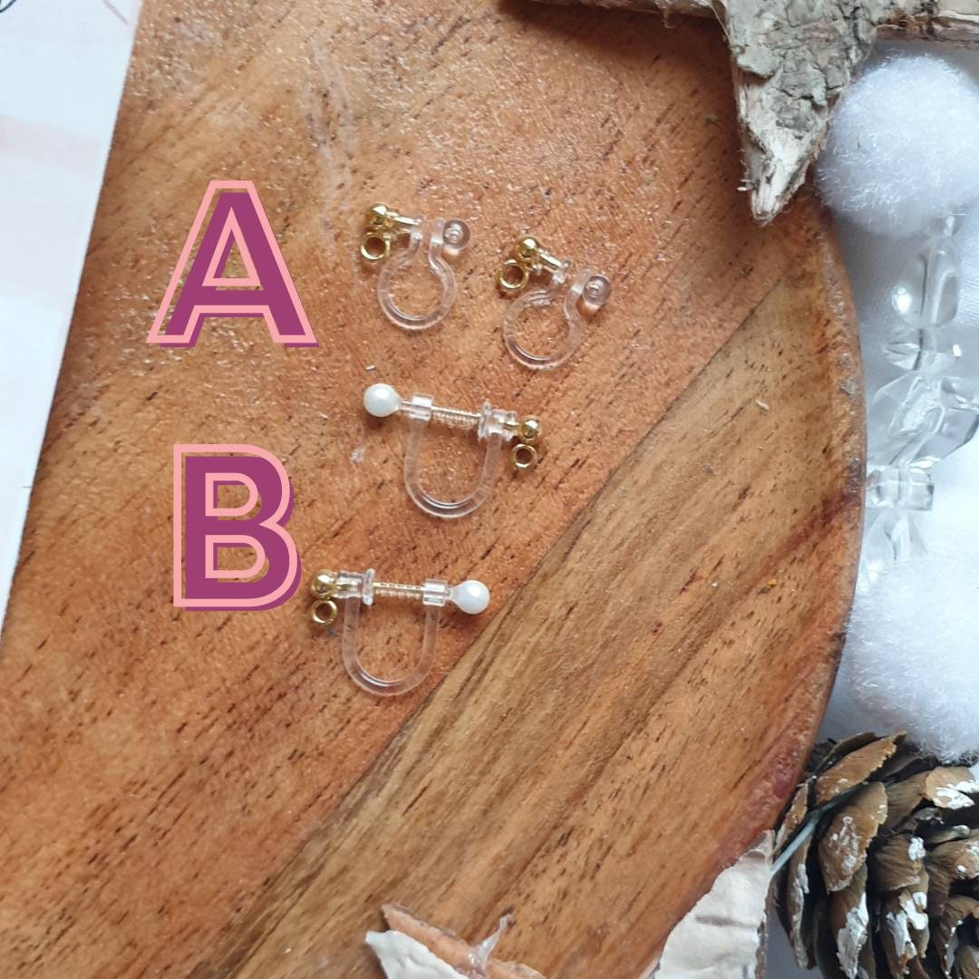 Clip on Earring Attachment Add On Make Your Earrings Clip On - Etsy UK