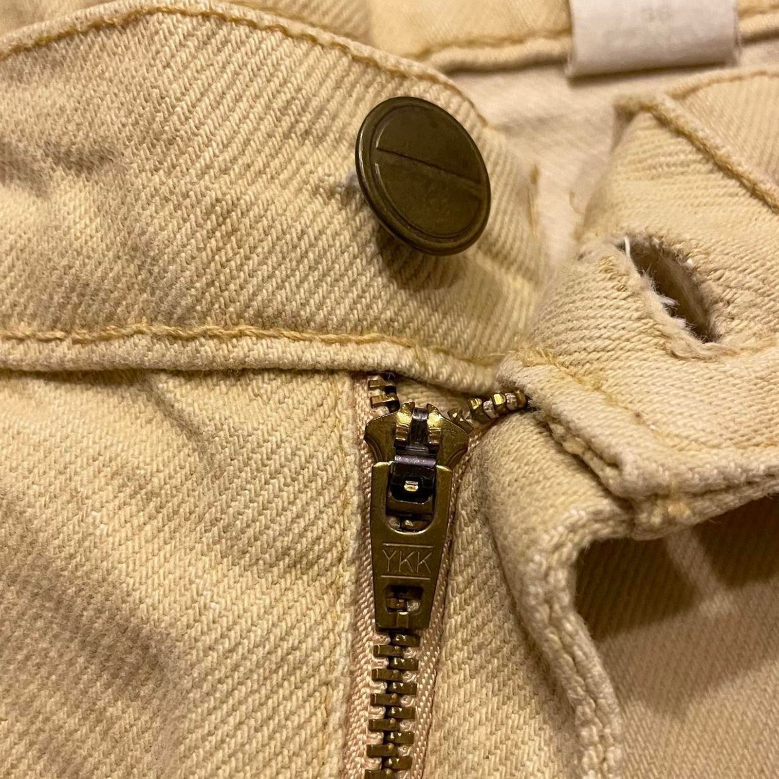 Vintage 90s Y2K Cream Tan Baggy Grunge Streetwear Denim Vintage 90s Y2K Cream Tan Baggy Grunge Streetwear Denim
