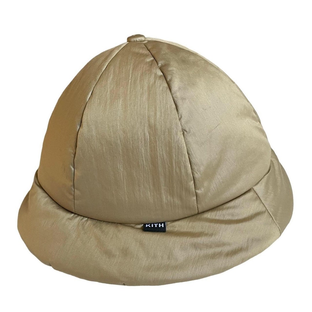 KITH & KIN Round Puffer Bucket Hat in Sand - Etsy