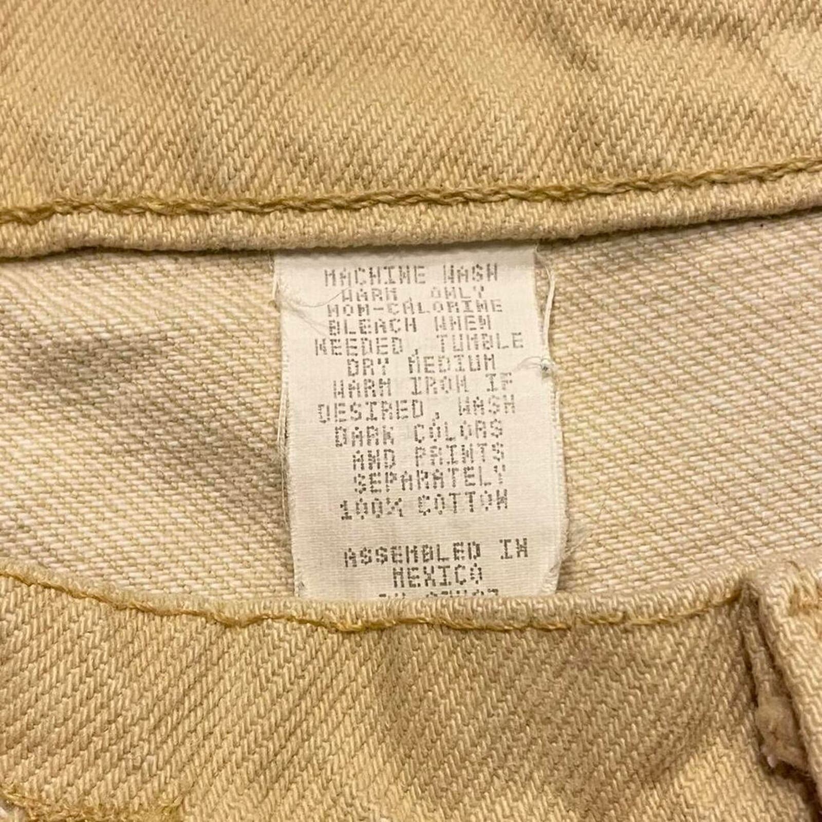 Vintage 90s Y2K Cream Tan Baggy Grunge Streetwear Denim Vintage 90s Y2K Cream Tan Baggy Grunge Streetwear Denim